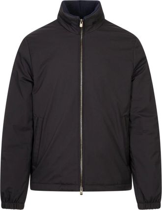 Agnona Homme, Vestes, Noir, Taille: L Caban Nylon Tech Twill
