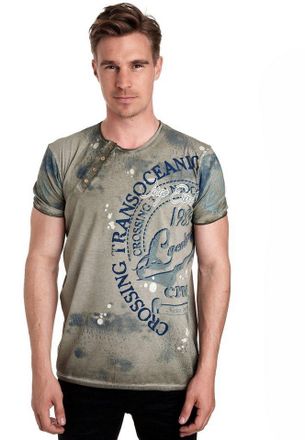 Rusty Neal T-Shirt mit plakativem Frontprint