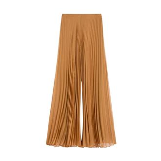 Max Mara Femme, Pantalons, Brun, Taille: 38 FR Pantalon large