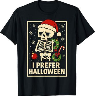 UNK Lustiges Halloween und Weihnachten T-Shirt