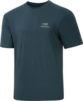 Bassdash T-Shirt de pêche à Manches Courtes Anti-UV UPF 50+ pour Homme