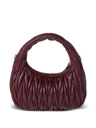 Miu Miu Wander Matelass&eacute;-Schultertasche - Rot