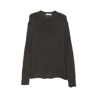 Our Legacy Popover Col Rond - Homme - Pulls - Gris - Taille: L
