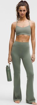 lululemon Pantalon Groove &eacute;vas&eacute; taille haute en Nulu Court pour Femmes - Pastel - Taille 10