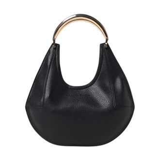 Elisabetta Franchi Femme, Sacs, Noir, Taille: ONE Size HalfMoon Top Handle Bag
