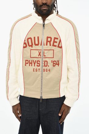 Dsquared2 Jacke aus Baumwoll-Frottee mit Frontrei&szlig;verschluss Dsquared2