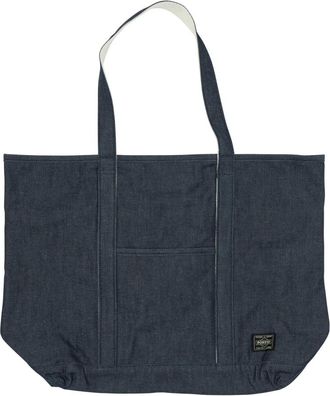 Porter-Yoshida & Co. Homme, Sacs, Bleu, Taille: ONE Size Jean Tote Bag (L) Rigide