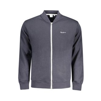 Pepe Jeans London Baumwoll-Sweatshirt mit Rei&szlig;verschluss - - Sweatshirts & Hoodies - Herren - Blau - 2XL