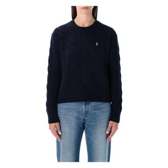 Ralph Lauren Cable-Knit Sweater - - Knitwear - Damen - Blau - L