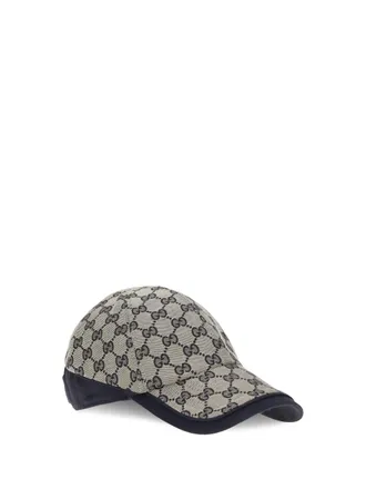 Gucci A001I24HBK4 GG-Monogram Cotton Baseball Cap - Blue