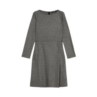 Max Mara Femme, Robes, Gris, Taille: 44 FR Robe Grise Jacquard Mod&egrave;le Balocco