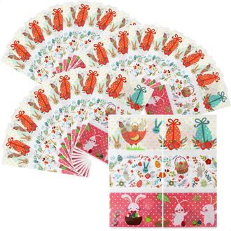 Com-Four 108x Schrumpffolie für Ostereier - Bunte Schrumpfmanschette - Osterei-Dekorfolie - Schrumpfetikett für selbst gestaltete Ostereier - Schrumpfbanderole