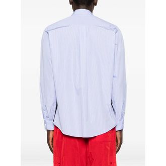 Martine Rose Panelled Cotton Shirt - Blue