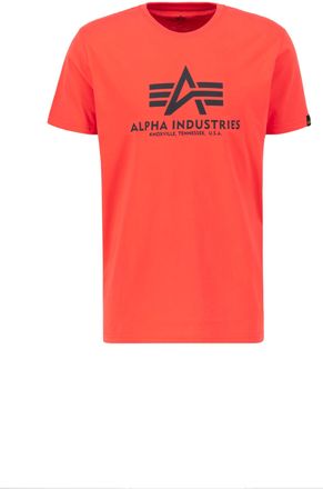 Alpha Industries Herren Basic Für T-Shirt, Radiant Red, M EU