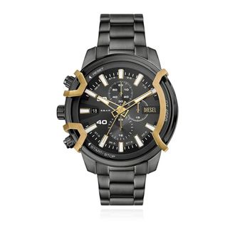 Diesel Griffed Two-Tone Edelstahl-Uhr - - Accessories - Herren - Grau - ONE SIZE
