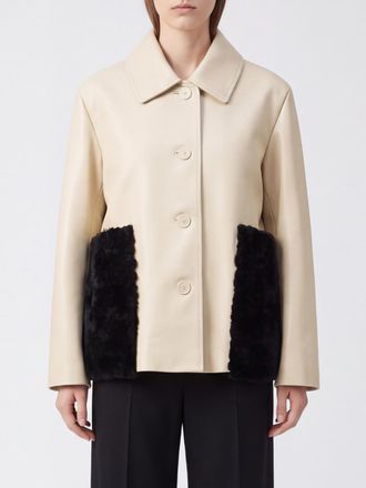 Loewe Hemdjacke von aus Lamm-Nappaleder mit aufgesetzten Taschen