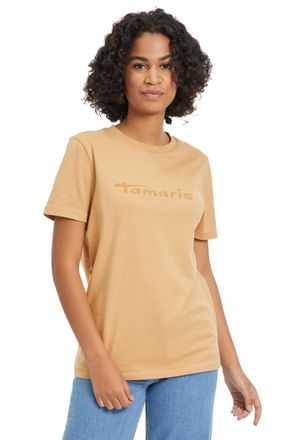 Tamaris Damen Aalen T-Shirt, Iced Coffee, XL EU