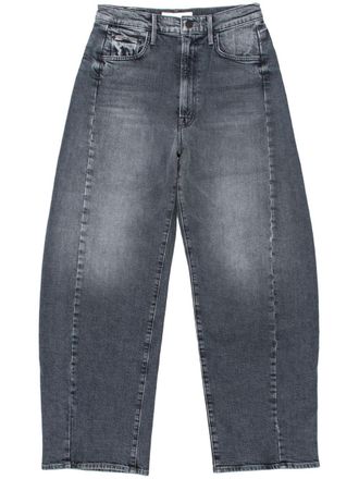 Mother Weite High-Waist-Jeans - Grau