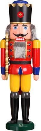 Seiffener Volkskunst Nussknacker Holzfigur Holz K&ouml;nig Figur H&ouml;he 60 cm gro&szlig; (rot)