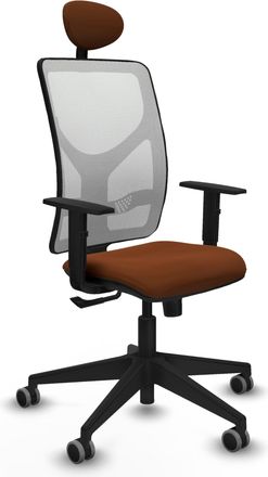 Piqueras y Crespo Stuhl aus PC, neigbar, mit 1D-Armlehnen, h&ouml;henverstellbare Lendenwirbelst&uuml;tze und festes Kopfteil, ausgestattet mit 3 Positionen und Schneideschaum, W