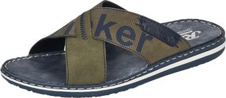 Rieker Herren 21098 Pantolette, Grün, 40 EU