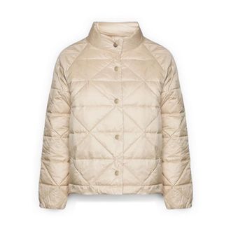 Elena Miro Leichte gesteppte Nylon-Daunenjacke - - Jackets - Damen - Beige - 5XL