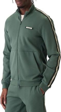 Emporio Armani EA7 7M001479 Sweat pour homme Logo Series en coton bross&eacute;, Ciantre vert, XL