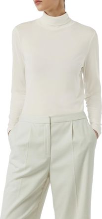 Comma Feinstrickpullover mit Rollkragen und Schlitz am Ärmel