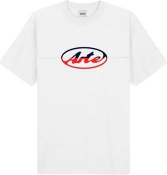 Arte Homme, Tops, Blanc, Taille: M Circle Logo Cut T-Shirt
