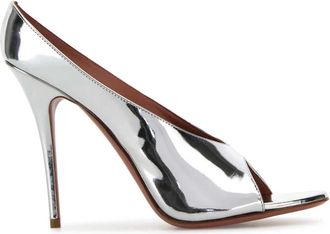 Amina Muaddi Femme, Chaussures, Gris, Taille: 40 EU Anok Slipper 105