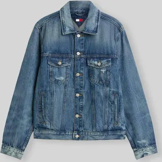 Tommy Jeans Regular Fit Jeansjacke aus Baumwoll-Mix