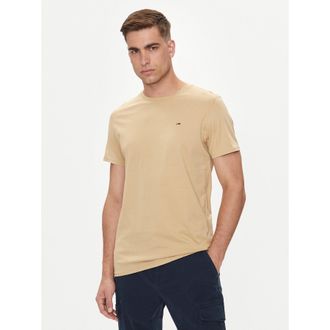 Tommy Jeans T-Shirt DM0DM04411 Beige Slim Fit
