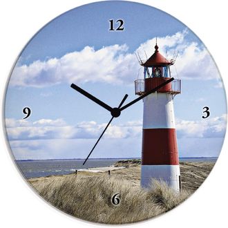 Artland Wanddeko fotopro: Leuchtturm Sylt, Uhrwerk:Quarzuhr, Größe | BxH:Ø 30 cm