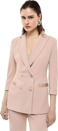 Imperial Femme, Vestes, Rose, Taille: 42 FR Blazer crois&eacute;