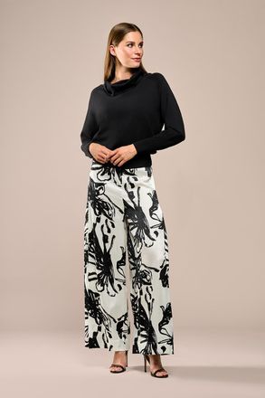 Mart Visser Hose mit Cassandra-Print Schwarz/Wei&szlig;
