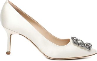 Manolo Blahnik escarpins Hangisi 70 mm - Blanc