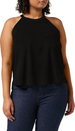 Urban Classics Damen Ladies Peached Rib Neckholder Sport Tank Top, Schwarz (Black 00007), Medium (HerstellergröÃYe: M), Sport Tank Top