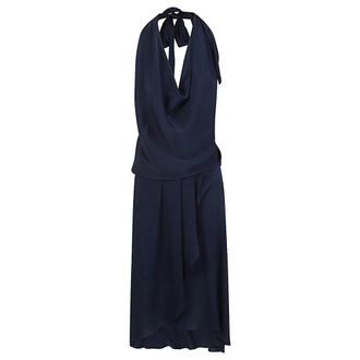 Nouvelle/Silk95Five Blau R&uuml;ckenfreies Kleid mit Rock - - Dresses - Damen - Blau - XS