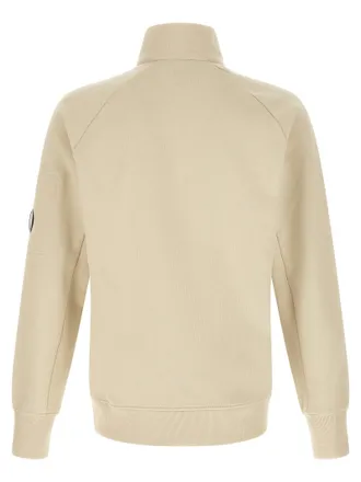 C.P. Company Diagonal Raised Half-Zip Sweatshirt - Sand