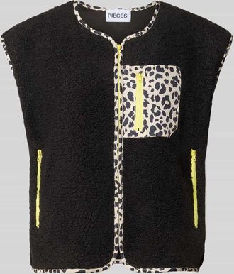 Pieces Relaxed Fit Weste in Teddy-Optik Modell KATTY