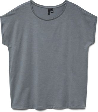 Vero Moda Damen Vmava Plain Ss Top Ga JRS Noos, Stormy Weather, Medium