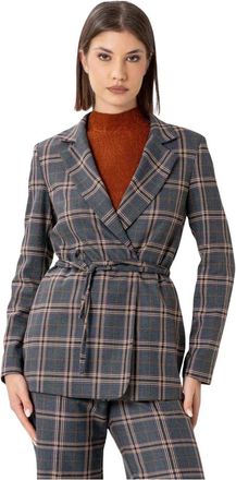 Kocca Femme, Vestes, Multicolore, Taille: 44 FR Veste Crois&eacute;e &agrave; Carreaux