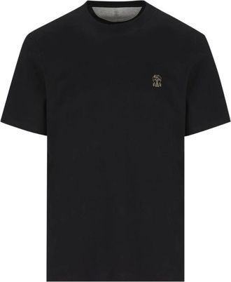 Brunello Cucinelli Homme, Tops, Noir, Taille: L Brunello Cucinelli T-shirts et Polos