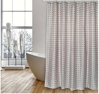 MSV MS4597 COTEXSA Duschvorhang, Polyester, 180 x 200 cm, Camberra, Tupfen