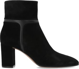 Gianvito Rossi Femme, Chaussures, Noir, Taille: 38 1/2 EU Bottines &agrave; talon en daim