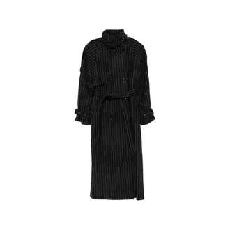 Gestuz Pinstripe-pattern Double-breasted Coat