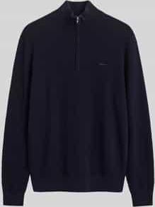GANT Regular Fit Troyer aus Baumwoll-Woll-Mix
