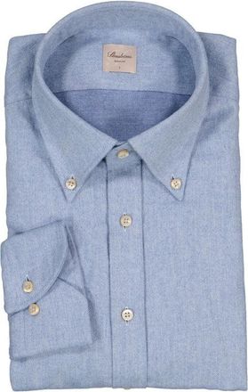 Stenströms Herren Hemd blau Flanell