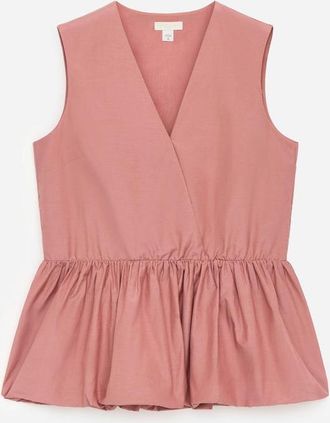 Arket Taftoberteil Mit Sch&ouml;&szlig;chen -Rosa