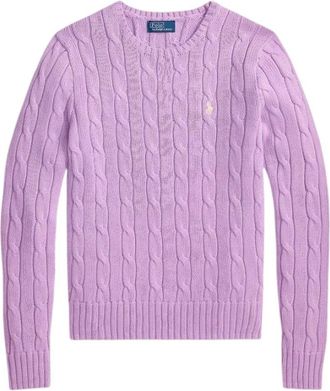 Ralph Lauren Femme, Pulls, Violet, Taille: 38 FR Pull ras du cou Bright Aster